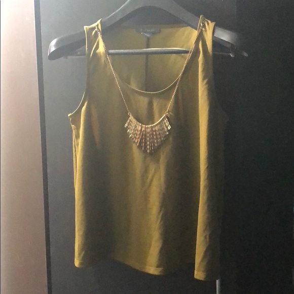 Suzy Shier | Dresses | Sleeveless Green Blouse With Chain | Poshmark
